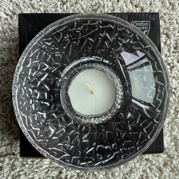 Orrefors Kostaboda | Accents | Orrefors Crystal Discus Votive Candle ...